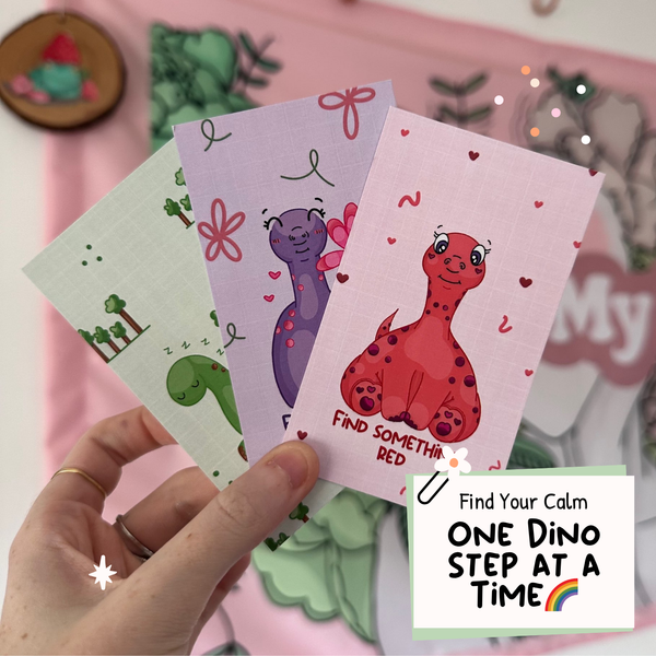 Dino Grounding Cards – IInside My Head
