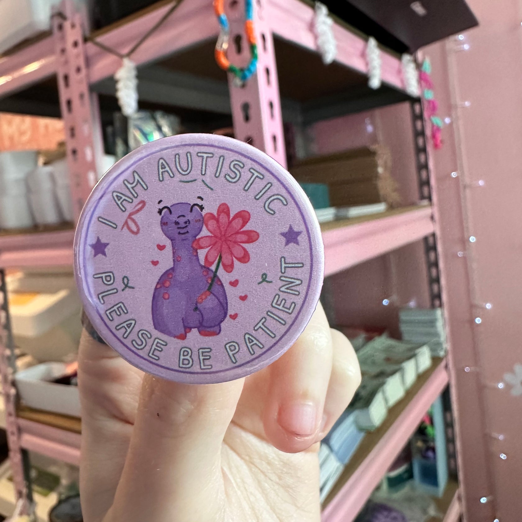 Subtle Dinosaur Hidden Disability Badges – IInside My Head