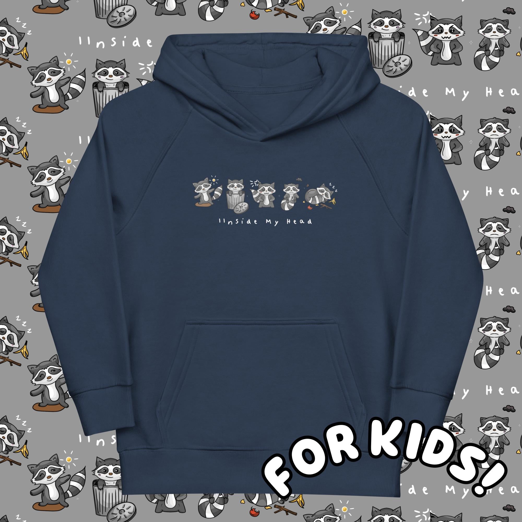 Raccoon Communication Hoodie - For Kids – IInside My Head